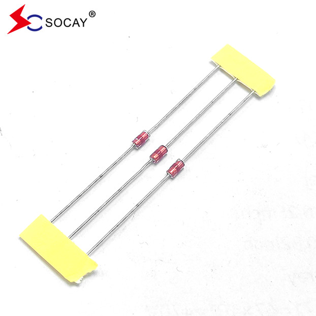 Axial Lead Glass Discharge Tube SCA-141N 1.0pF 8/20μS 500A Spark Gap ...