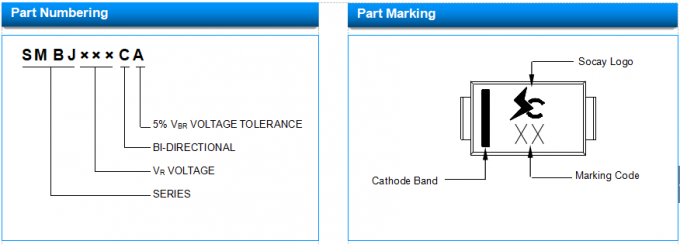 ESD TVS Diodes Original SMBJ200A Electrostatic TVS Protection Diode